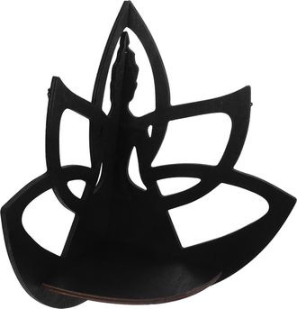 NUOBESTY Holz Lotus Eckregal Wandregal Schwebendes Regal Wanddeko Aufbewahrung f&uuml;r Wohnzimmer Schlafzimmer K&uuml;che Lotusbl&uuml;ten Design Langlebig Stilvoll Vielseit