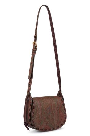 Etro Womens Crossbody Bag Drya Arnica 1984 Brown Cotton Shoulder