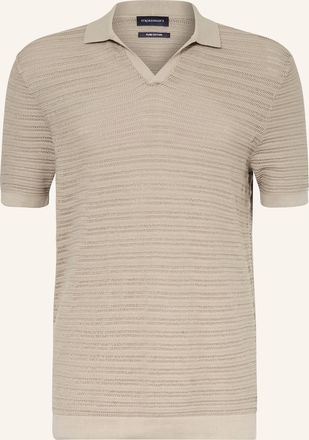 Strokesman's Strokesmans Strick-Poloshirt gruen