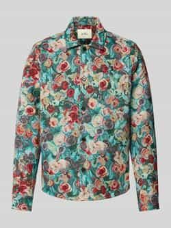 Les Deux Regular Fit Overshirt im Allover-Look