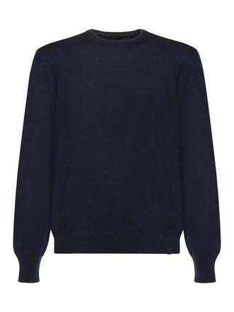 Fay Pull Col Rond - Bleu