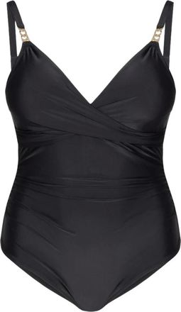 Fiorella Rubino Femme, Maillots de bain, Noir, Taille: 44 FR Maillot de bain une pi&egrave;ce avec encolure crois&eacute;e