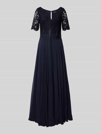 Vera Mont Abendkleid mit Spitzenbesatz