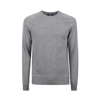 K-Way K2142Gw.kaa Rundhalsstrickpullover - - Knitwear - Herren - Grau - XL