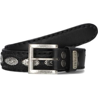 Sendra Schwarzer Leder Dameng&uuml;rtel - - Accessories - Damen - Schwarzk - 90 CM