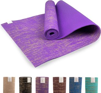 Myga Jute Yogamatte - rutschfeste Trainingsmatte, Pilates, Meditation & Fitness - Mehrzweckmatte mit Tragegurt für unterwegs - ideal für Herren & Damen tol