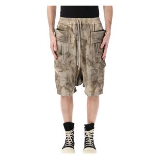 Rick Owens Homme, Shorts, Gris, Taille: S Creatch Cargo Shorts