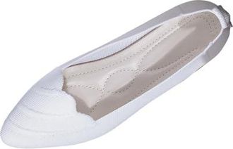 Generic Chaussures à enfiler pour femme en tricot décontracté à bout pointu classique, respirant, léger et confortable, idéal pour le travail, le bureau et le