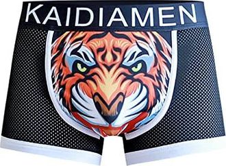 Generic Boxers pour homme avec trous en maille - Respirant - Avec imprim&eacute; amusant de dessin anim&eacute; - Taille &eacute;lastique - Doux et id&eacute;al - Sous-v&ecirc;tements d&eacute;contra