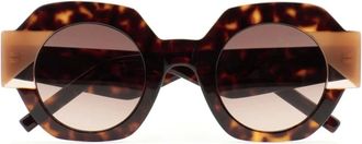 Kaleos Femme, Accessoires, Brun, Taille: 47 MM GUN 002 Lunettes de soleil