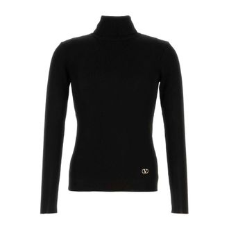 Valentino Garavani Homme, Pulls, Noir, Taille: XL Maglia VLogo Signature