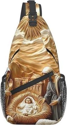 Generic Sac &agrave; bandouli&egrave;re de voyage Sc&egrave;ne de No&euml;l pour homme Sac &agrave; dos de randonn&eacute;e