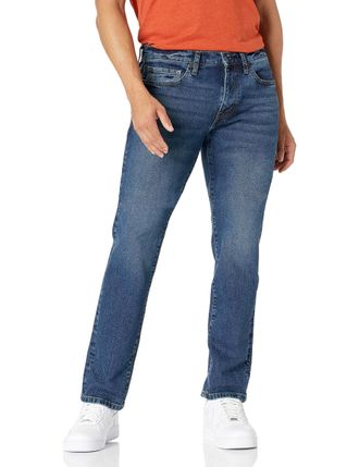 Amazon Essentials Herren Slim-Fit-Jeans - Auslauffarben, Vintage Waschung, 34W / 29L