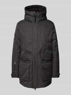 Superdry Parka mit Label-Stitching Modell City Tweed