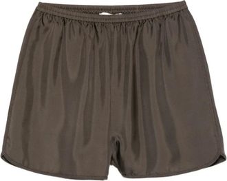 R&oacute;he Femme, Shorts, Gris, Taille: 40 FR Taped Silk Shorts