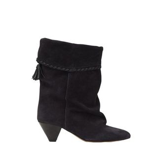 Isabel Marant Boots drap&eacute;es Dalby en cuir de veau velours