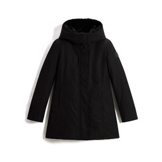 Woolrich Boulder Faux Fur Parka - - Jackets - Damen - Schwarzk - L