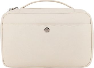 Brunello Cucinelli Kulturtasche aus Kalbsleder mit feiner Narbung - - Bags - Herren - Beige - ONE SIZE