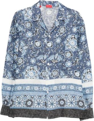 Isaia Homme, Chemises, Multicolore, Taille: S Chemise &agrave; Imprim&eacute; Floral