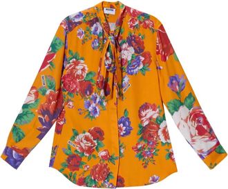 Moschino Femme, Blouses et Chemises, Multicolore, Taille: 36 FR Roses Camicia