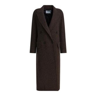 Max Mara Arco Langer Wollmantel - - Coats - Damen - Schwarzk - S