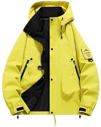 Generic Veste à capuche décontractée pour homme - Coupe-vent - Léger - Confortable - Durable - Polyvalent - Élégant - Automne et Hiver - Pour un usage quotidi