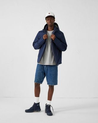 Jott Veste ultral&eacute;g&egrave;re &agrave; capuche Marine Arcadi - Taille 3XL