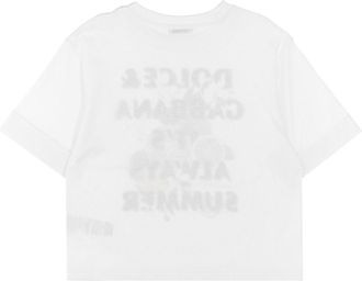 Dolce & Gabbana Glitter Print T-Shirt - White