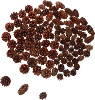 Soimiss 120 St&uuml;ck Nat&uuml;rliche Frostige Mini-tannenzapfen f&uuml;r Basteln Vielseitig Einsetzbar f&uuml;r Weihnachtskr&auml;nze Tischdekorationen und Saisonale Winterdeko Umwe