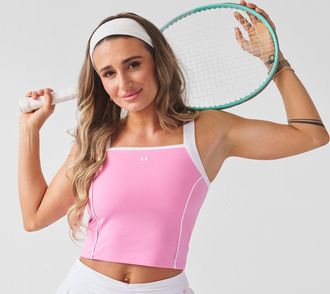 MyProtein D&eacute;bardeur court contrast&eacute; MP femme X Tatiana - Rose clair - XS