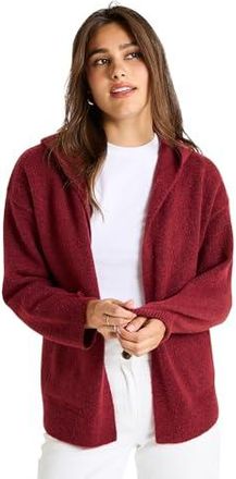 Grain de Malice Gilet mi-Long &agrave; Capuche Femme