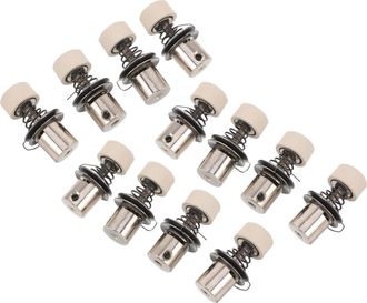 TOPBATHY 12 St&uuml;ck N&auml;hmaschinen Fadenspannungs aus Metall N&auml;hzubeh&ouml;r mit Fadenklemme und Gewindef&uuml;hrung Universell Kompatibel f&uuml;r N&auml;hmaschinen Langlebige Ersatz