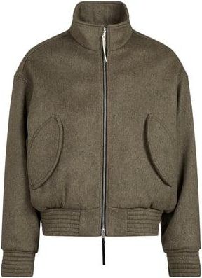 Jacquemus Bomber Losange droit col montant zipp&eacute;