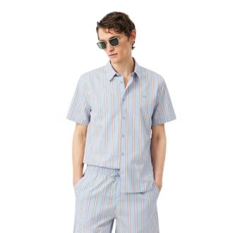 Lacoste Hemd mit kurzen &Auml;rmeln - - Shirts - Herren - Blau - 2XL