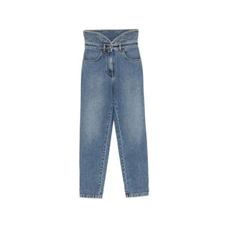 Philosophy di Lorenzo Serafini Jeans droits - Femme - Jeans - Bleu - Taille: 36 FR