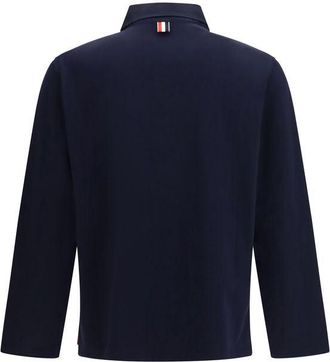 Thom Browne Colorblock Cotton Polo Shirt - Multicolor