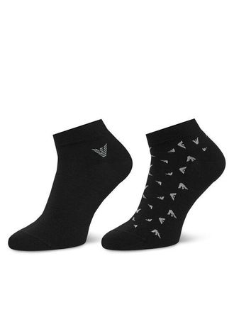 Emporio Armani Kurze Socken EM000538 AF25376 MC624 Schwarz