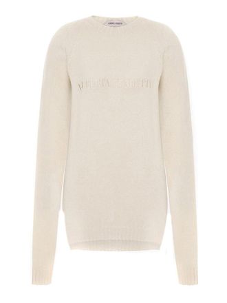 Alberta Ferretti Pull Col Rond - Blanc