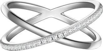 Glanzst&uuml;cke M&uuml;nchen Ring - Sterling Silber Ring Zirkonia - Gr. 48 - in Silber - f&uuml;r Damen