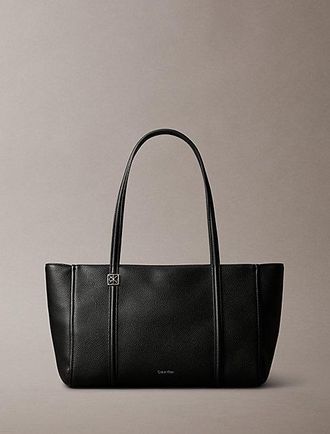 Calvin Klein Sac cabas en cuir grain&eacute;