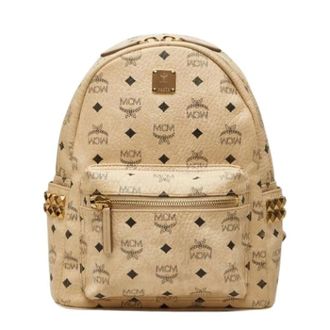 MCM Sac &agrave; dos Pre-owned - Femme - Pre-owned - Beige - Taille: ONE Size
