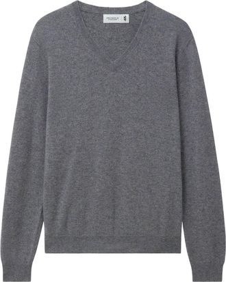 Pringle Of Scotland Kaschmirpullover mit V-Ausschnitt - Grau