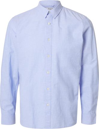 Selected Selected Homme Herren Slhslim-Sun Shirt Ls Noos, Cashmere Blue 1, S EU