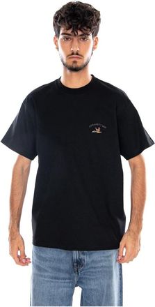 Carhartt Work in Progress T-shirt Animaux Brod&eacute;s Manches Courtes - Homme - Tops - Noir - Taille: M