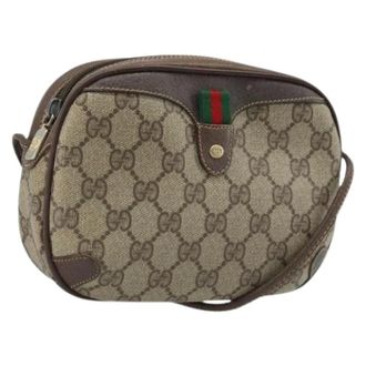 Gucci Sac bandouli&egrave;re GG Vintage Pre-owned - Femme - Pre-owned - Beige - Taille: ONE Size