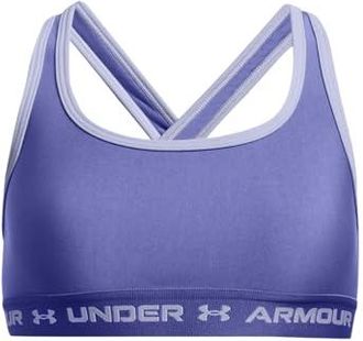 Under Armour soutien-gorge de sport Crossback Mid Solid, brassière fille pour course à pied, brassière de sport légère à bretelles croisées