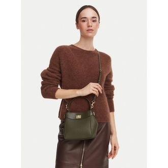 Calvin Klein Handtasche Calvin Klein Mix Media Crossbody LV04F3885G Dunkelgr&uuml;n