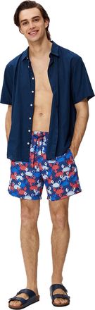 Koton Men Crab Printed Drawstring Pocket Detail Swim Trunk