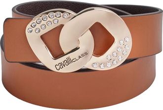 Cavalli Femme, Accessoires, Brun, Taille: 85 CM Reversible Belt