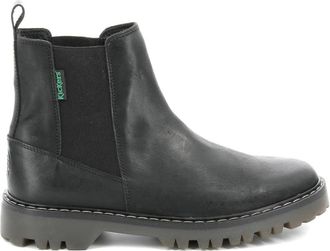 Kickers Femme, Chaussures, Noir, Taille: 36 EU Bottes Confortables en Cuir &Eacute;lastique